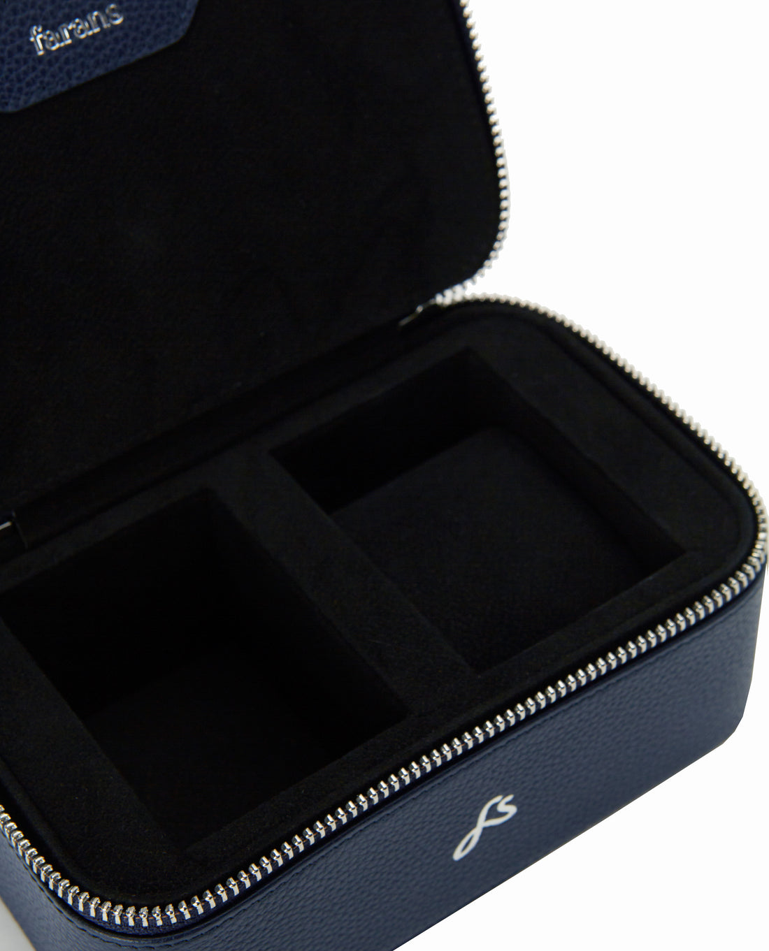 Navy Idris Travel Valet Case – Sophisticated Leather Travel Organizer ...