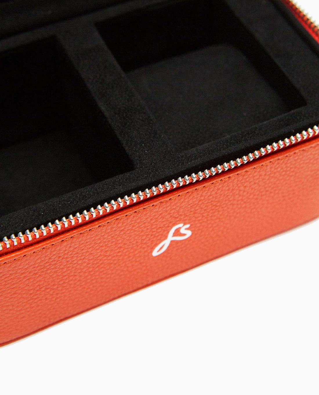 Orange Idris Travel Valet Case – Elegant Leather Travel Organizer ...