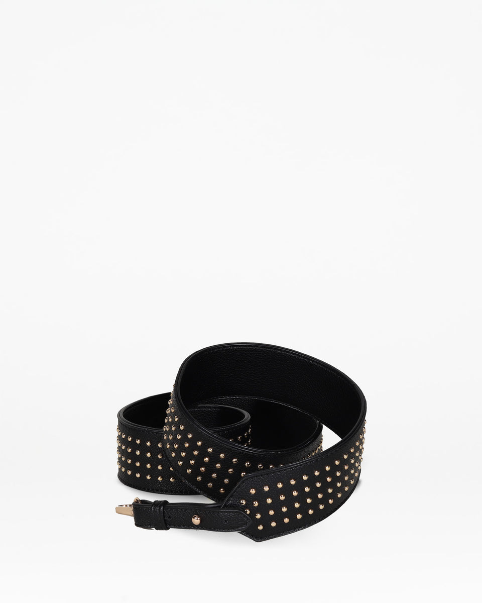 Black Studded Bag Strap – Fenella Smith London